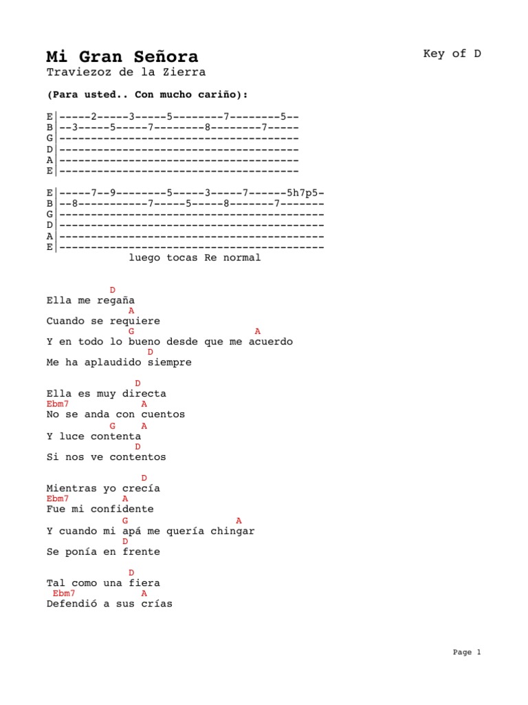 Mi Gran Señora | PDF