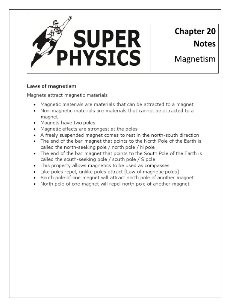 C20 Magnetism Compressed | Download Free PDF | Magnet | Magnetism