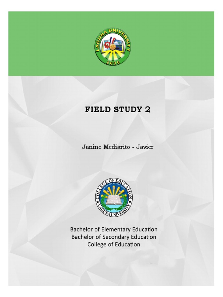 Field Study 2: Janine Mediarito - Javier | PDF