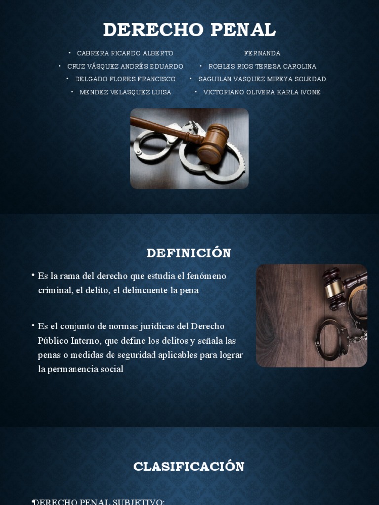 Derecho Penal | PDF | Derecho penal | Castigos