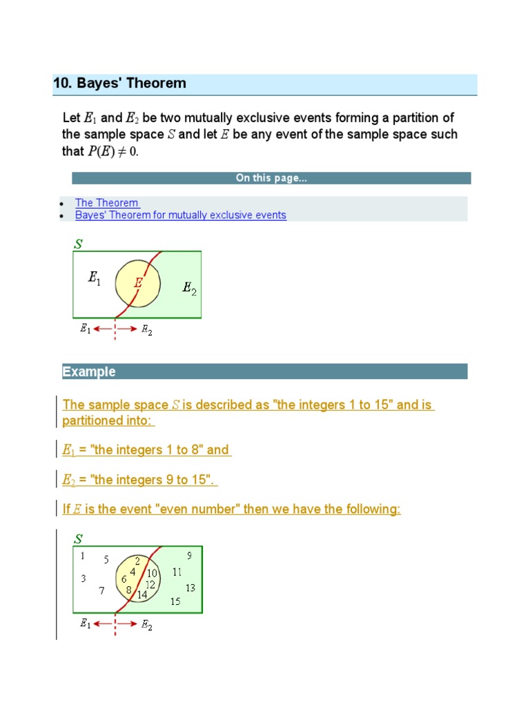 Bays Theorem | PDF | Weather Forecasting | Probability