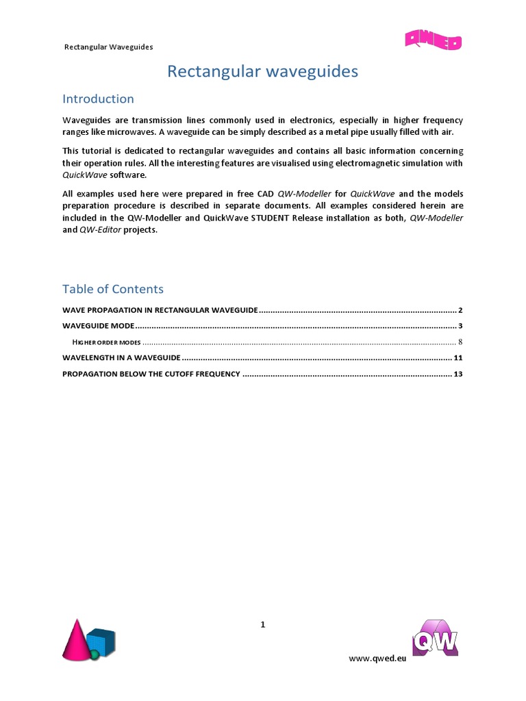 Rectangular Waveguides | PDF