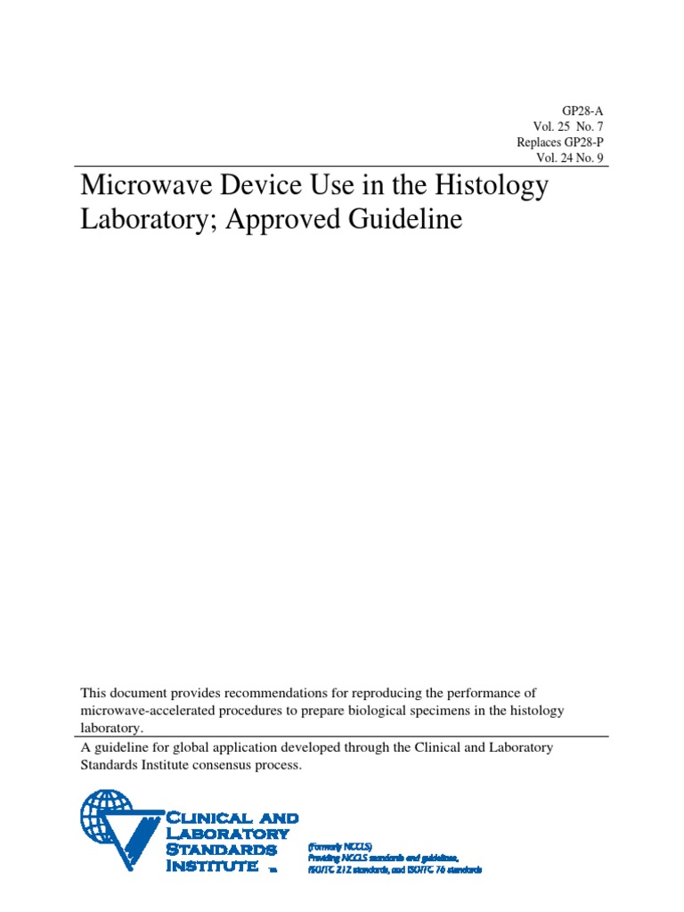 Clsi GP28 A | PDF | Microwave | Food And Drug Administration