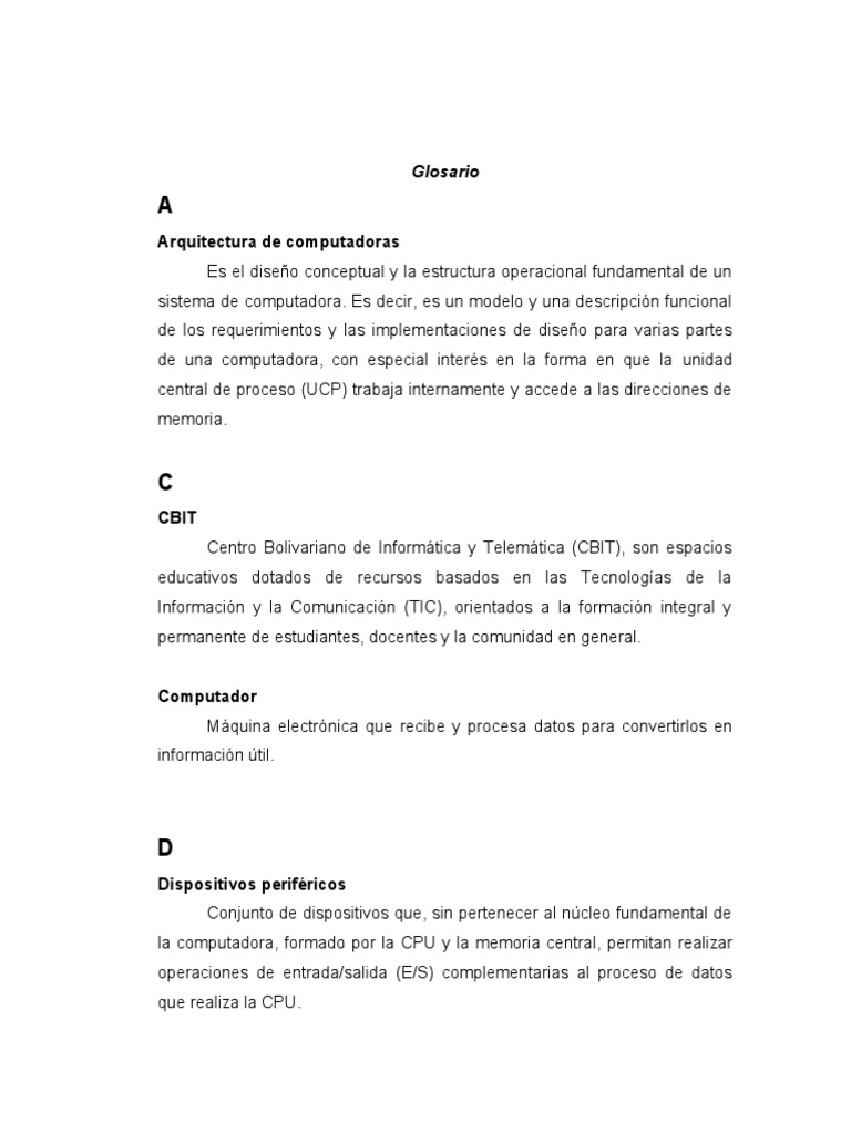Glosario de Términos Informaticos | PDF | Red mundial | Internet y web