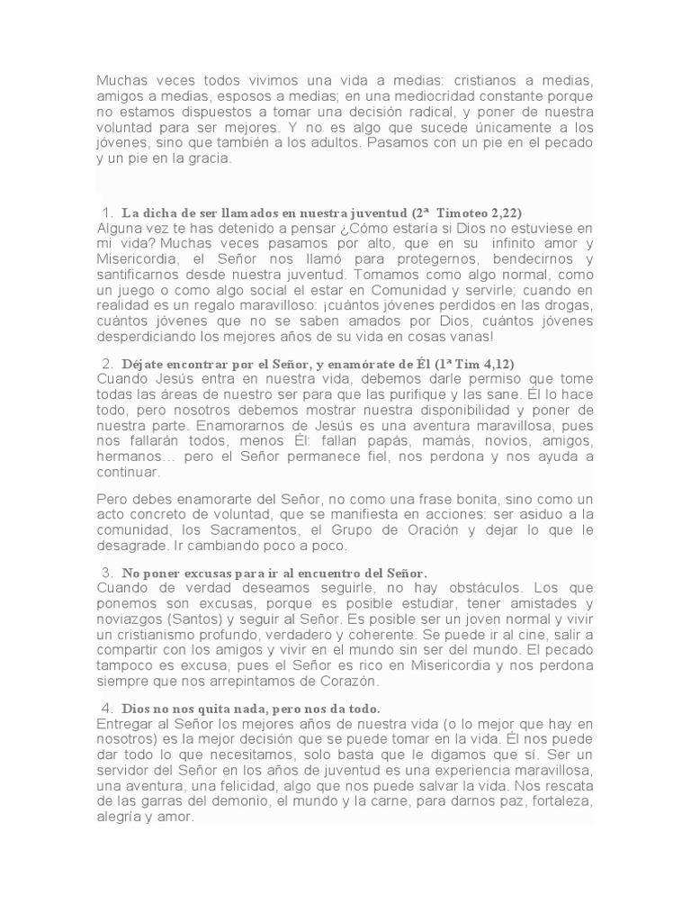 Muchas Veces Todos Vivimos Una Vida A Medias | PDF | Amor