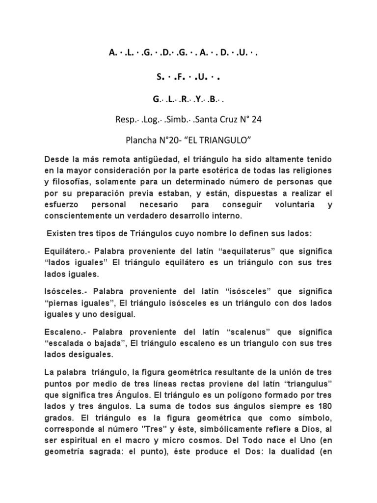 El Delta | PDF | Triángulo | Dios