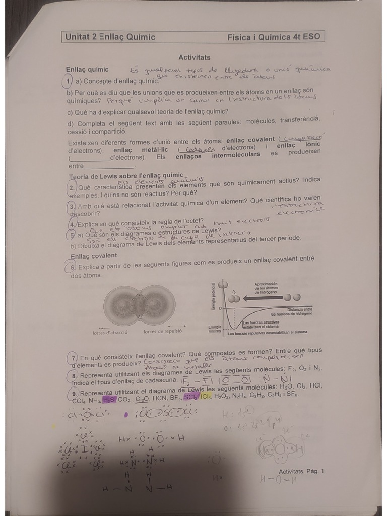 LIBRETA TEMA 2 FYQ 3 Eso | PDF