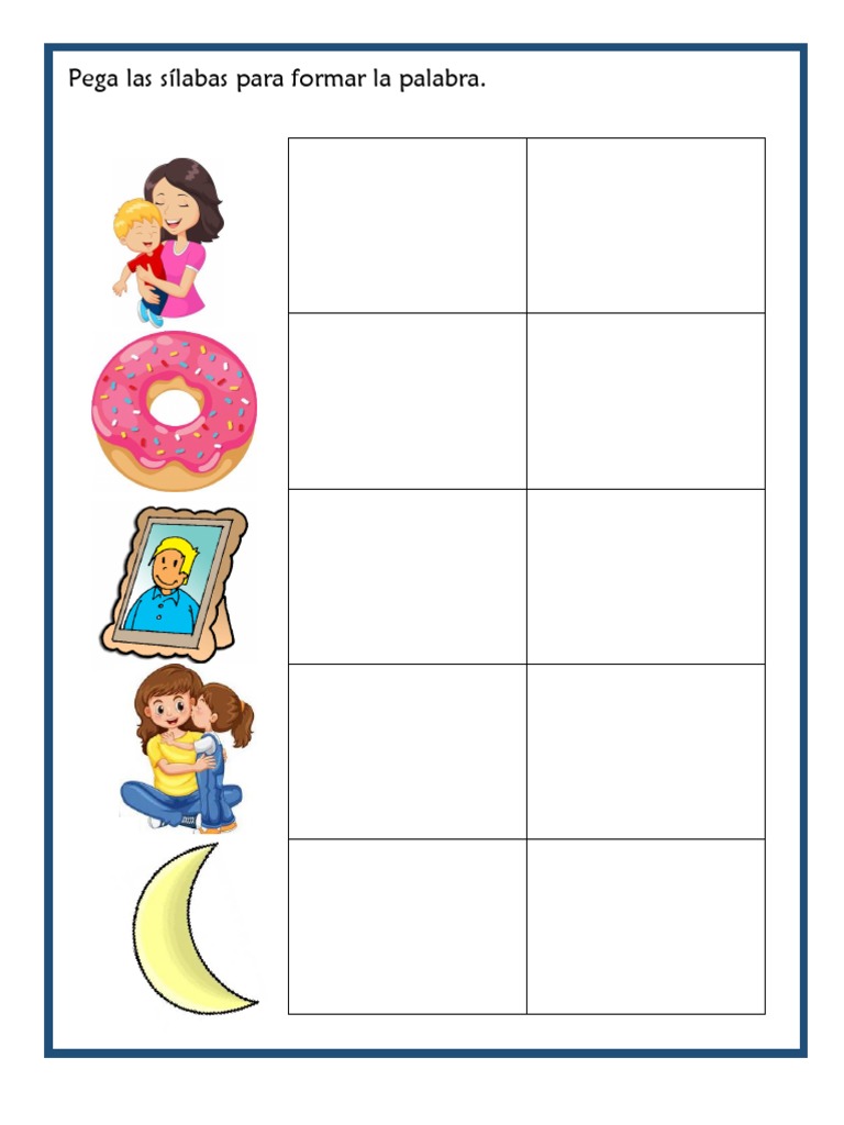 Actividades Con Silabas Preescolar | PDF