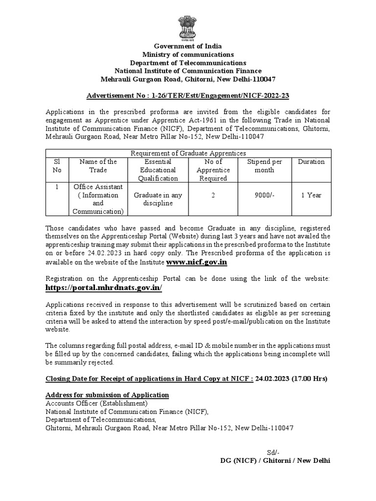 Advertisement - Apprentice | PDF | Apprenticeship