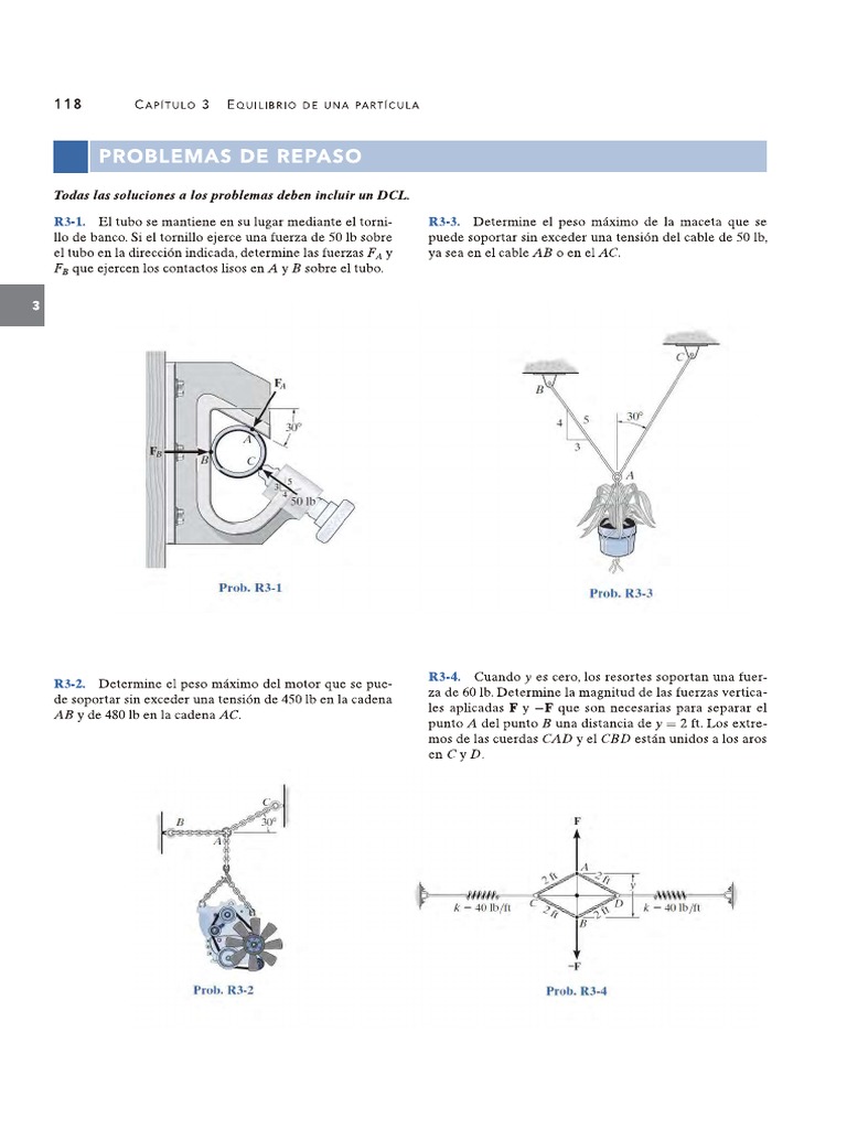 ACT 03 Ejercicios - Equilibrio Particula | PDF