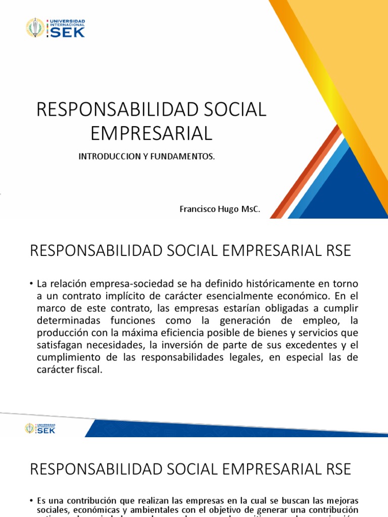 Introducción y Fundamentos de La Responsabilidad Social Empresarial-2 | Descargar gratis PDF ...