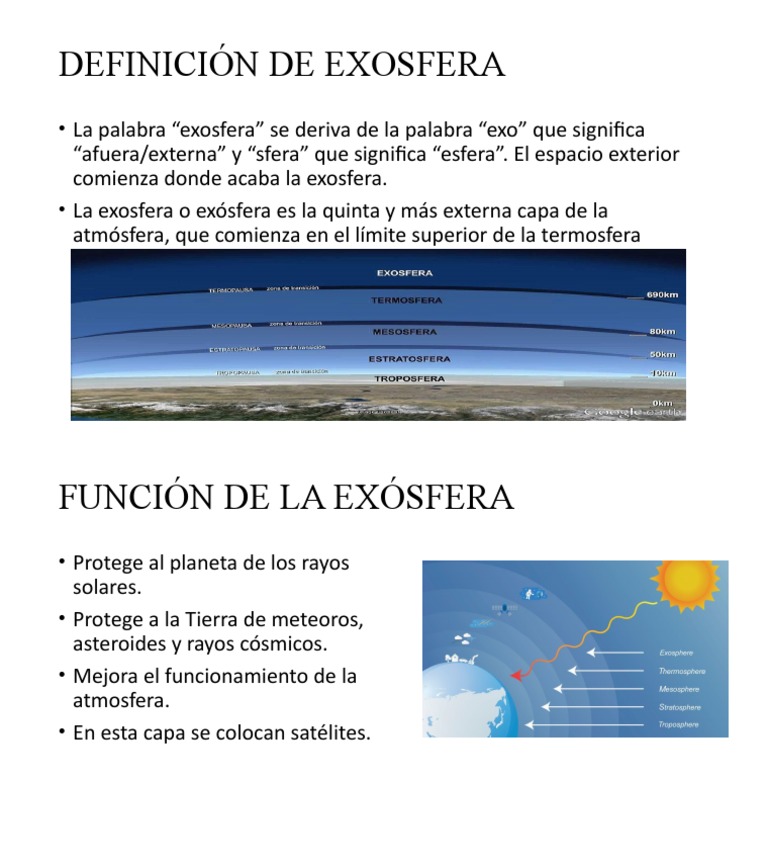 Definición de Exosfera | PDF