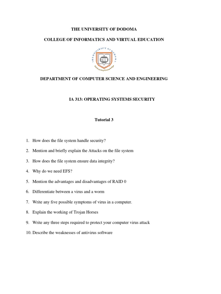 Os Tutorial3 - 113252 | PDF