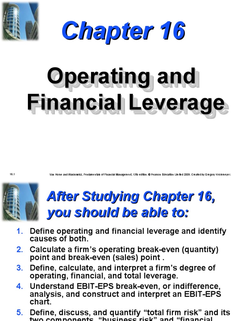 Operating and Financial Leverage | PDF | Investing | Government Debt