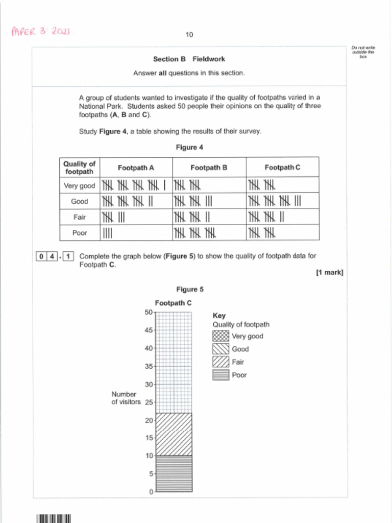 FIELDWORK - Unseen Questions - Exam Questions | PDF
