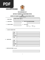 Change of Particulars Form D Guide | PDF