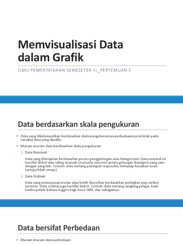 Visualisasi Data Dalam Grafik | PDF