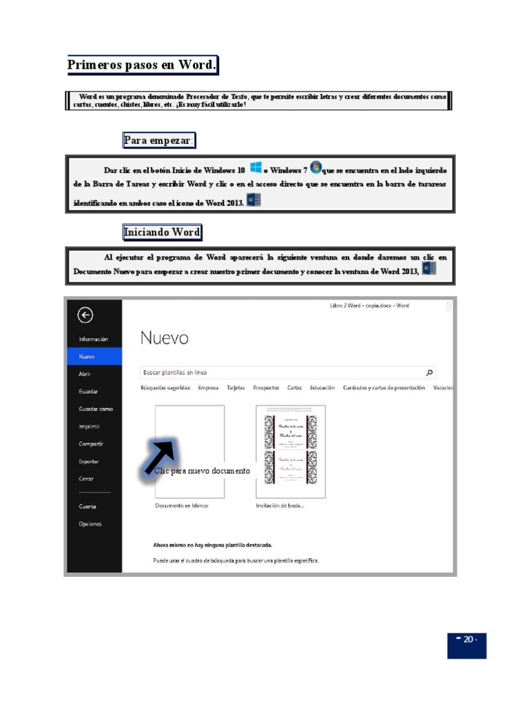 Word Basico | PDF | Archivo de computadora | Informática
