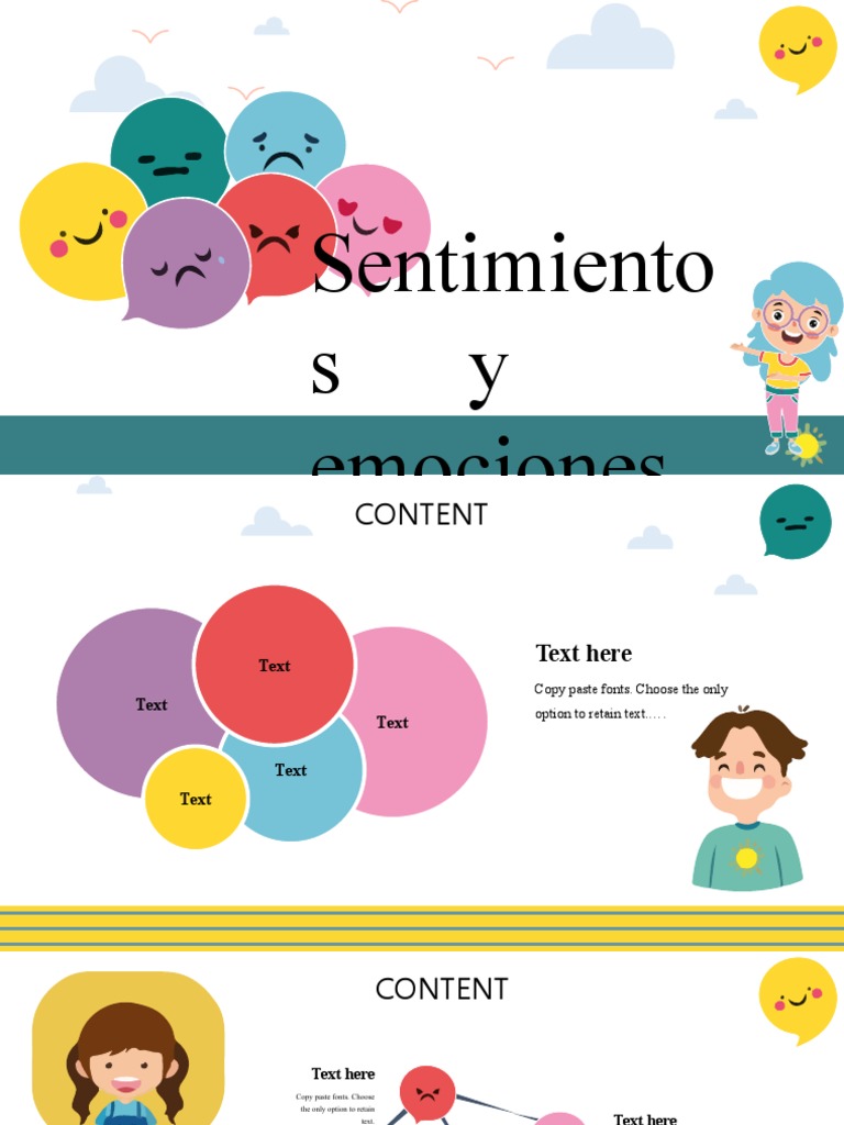 Presentación Emociones y Sentimientos | PDF | Page Layout | Microsoft ...