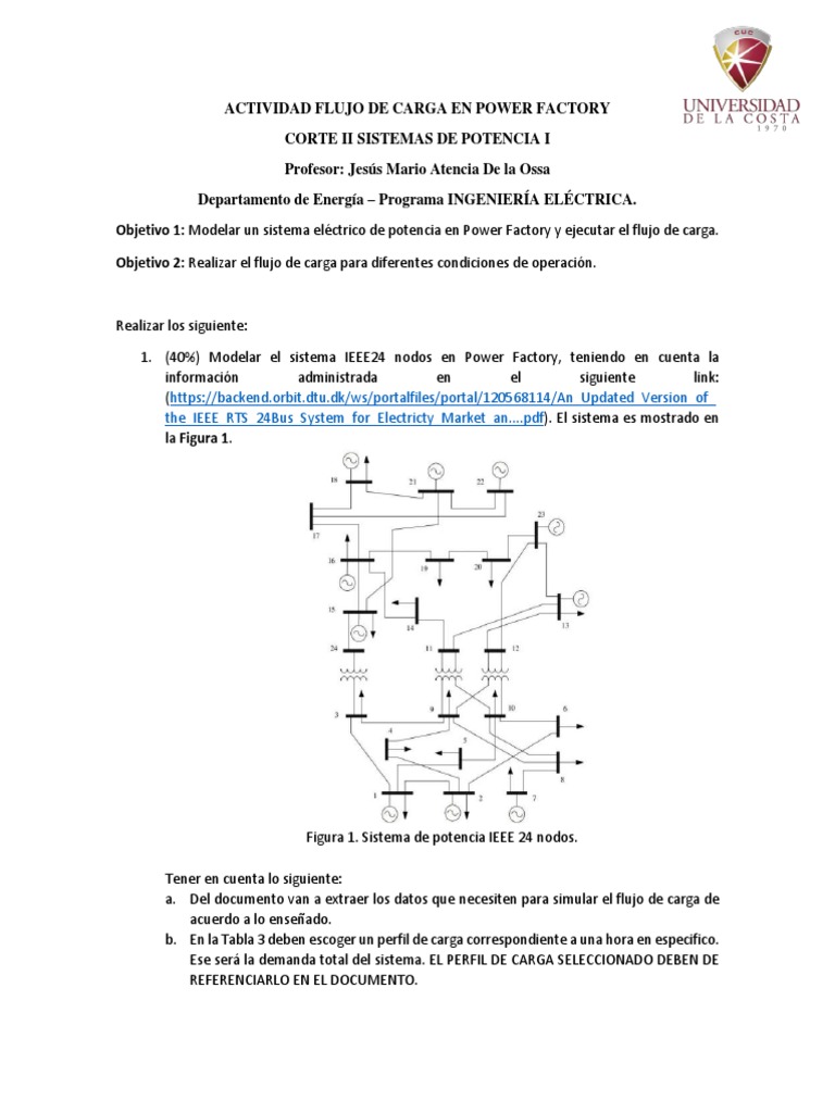 Actividad U2 SPT Flujo de Potencia | PDF | Informática