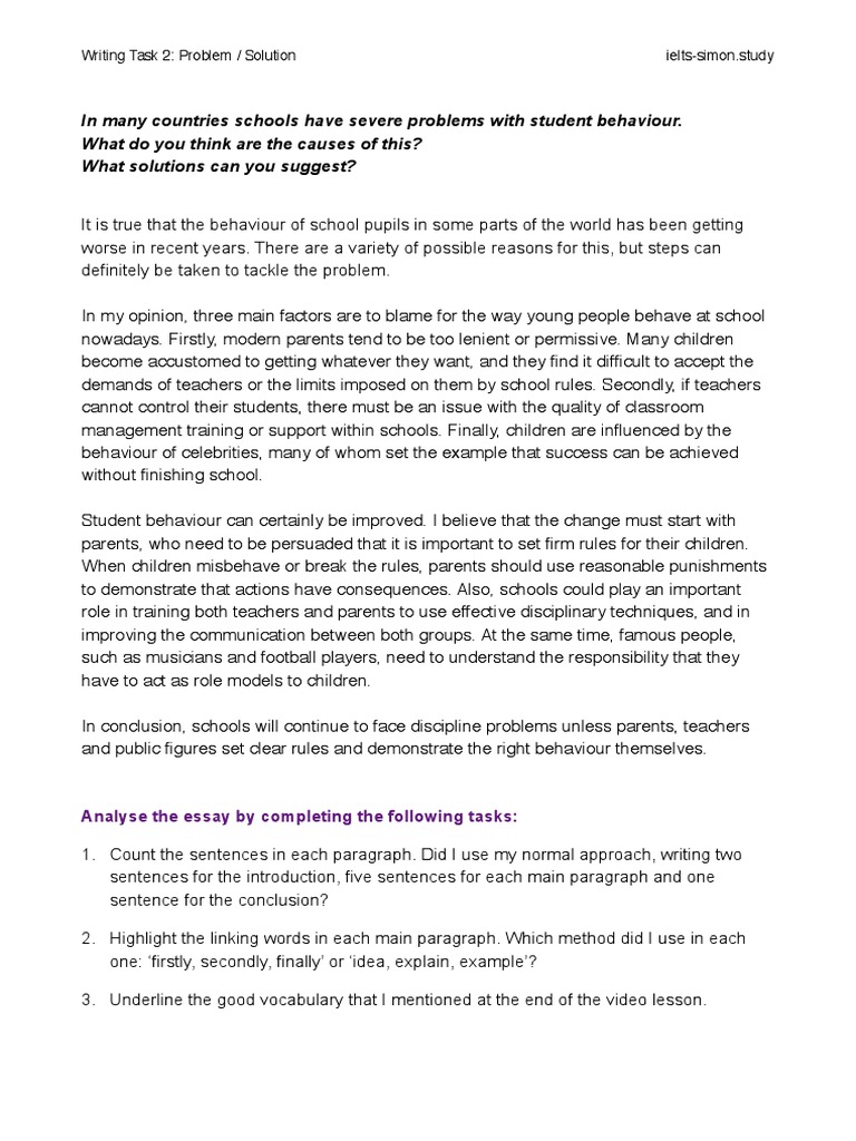 Addressing Student Behavior Problems Through Parental, Teacher, and ...