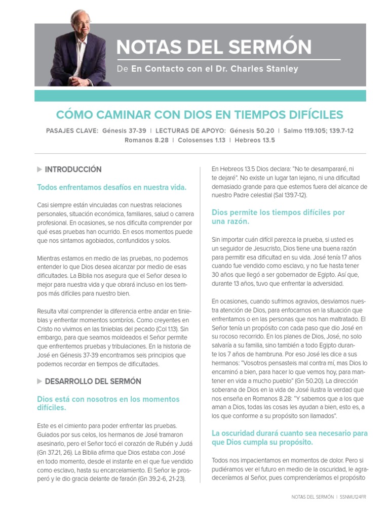 Como Caminar Con Dios en Tiempos Dificiles | PDF | Dios | Cristo (título)