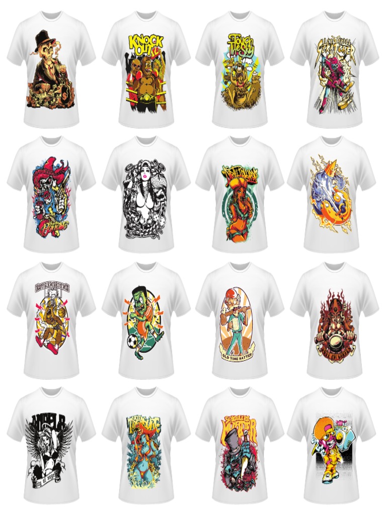 16 Modelos para Polos Editables | PDF