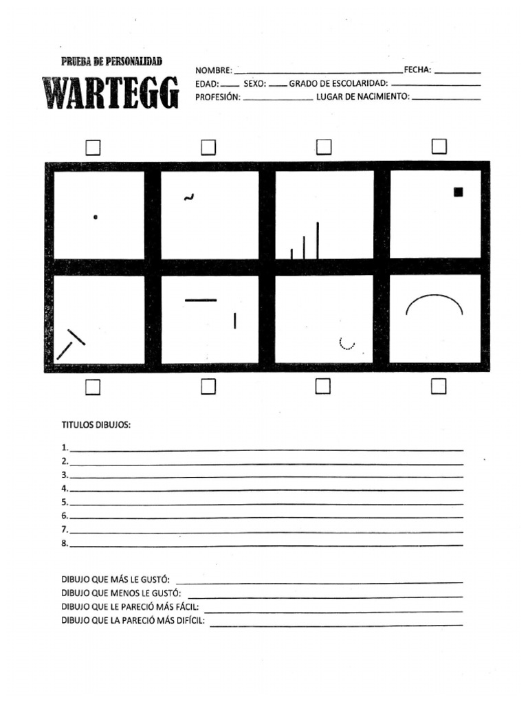 Prueba Wartegg | PDF