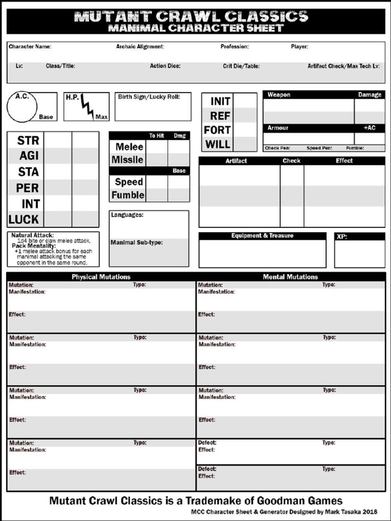 MMC (Manimal Sheet Filable) | PDF