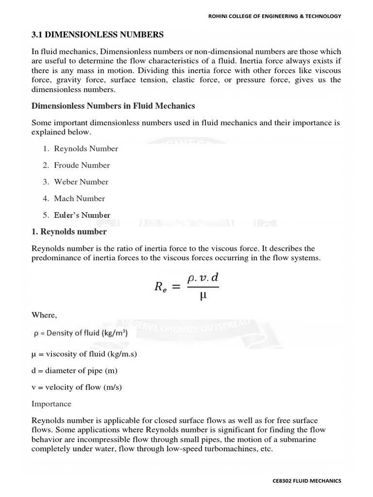 Rohini 38826714320 | PDF | Fluid Dynamics | Reynolds Number