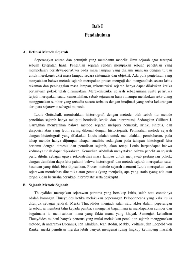 Metode Sejarah | PDF