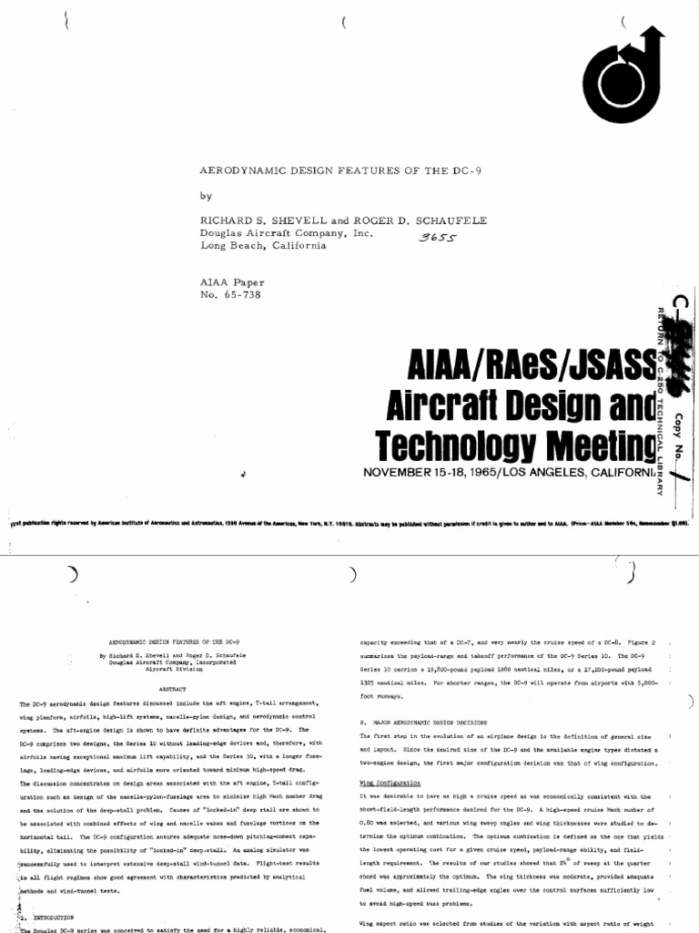 Aiaa/Ra@S/Jsass: Aircraft and | PDF | Flight Control Surfaces ...