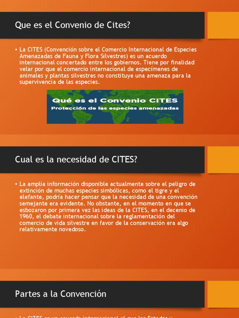 Que Es El Convenio de Cites? | PDF | Cita | Economias