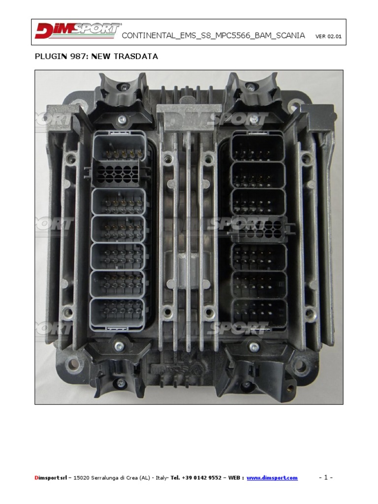 Guidelines for Connecting to a Continental EMS S8 MPC5566 ECU in a ...