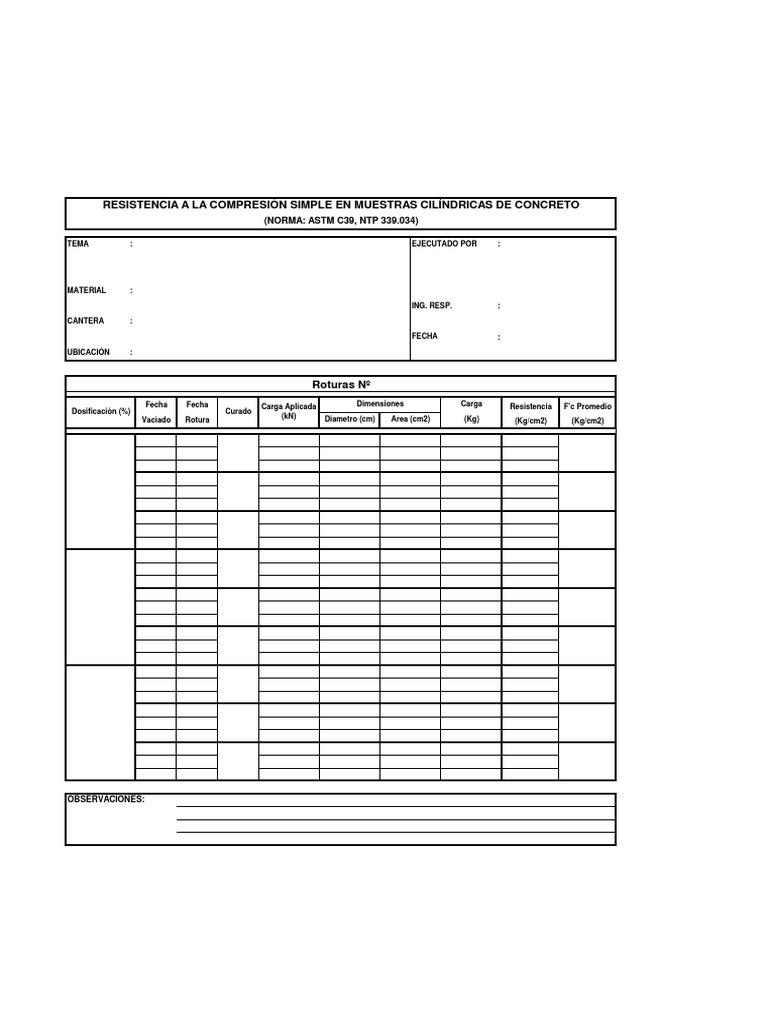 Formato para Recoleccion de datos-R.COMPRESION | PDF