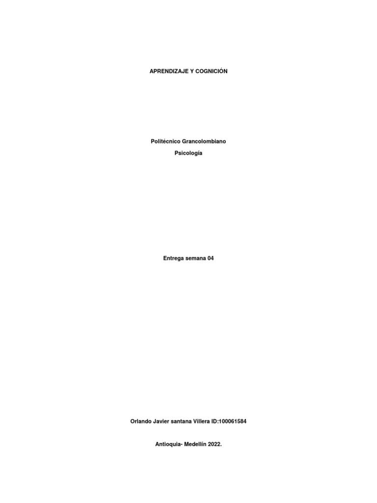 Aprendizaje Y Cognición Pdf Aprendizaje Comportamiento
