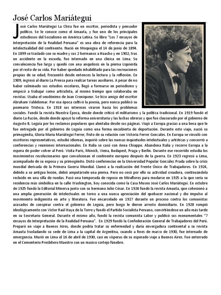 José Carlos Mariátegui | PDF