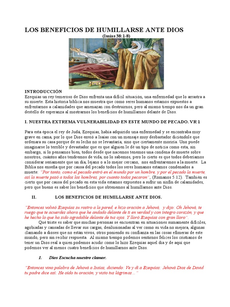 Beneficios de Humillarse ante Dios | PDF | Dios | Oración