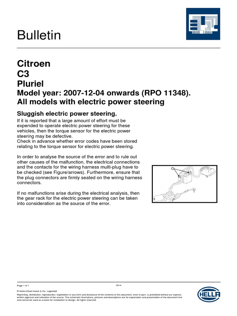 Bulletin: Citroen C3 | PDF