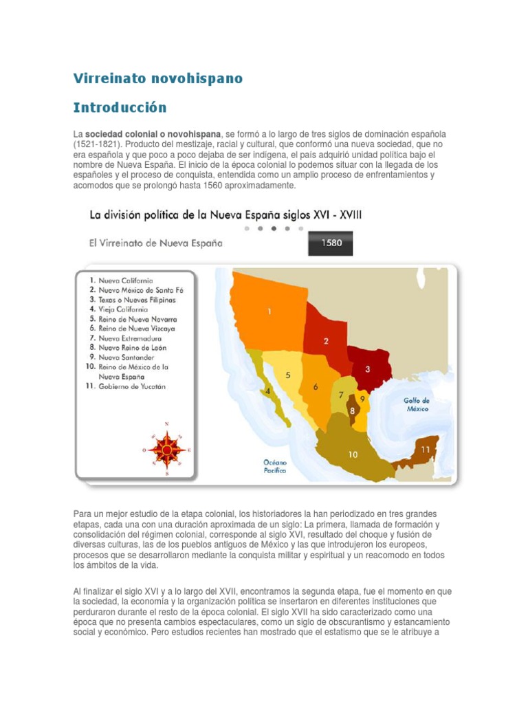 Virreinato novohispano | PDF | Nueva españa | México
