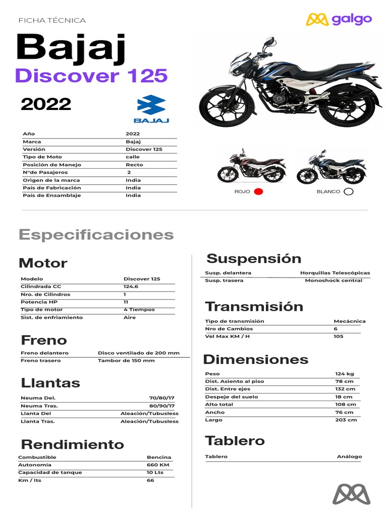 Discover 125: Bajaj | PDF