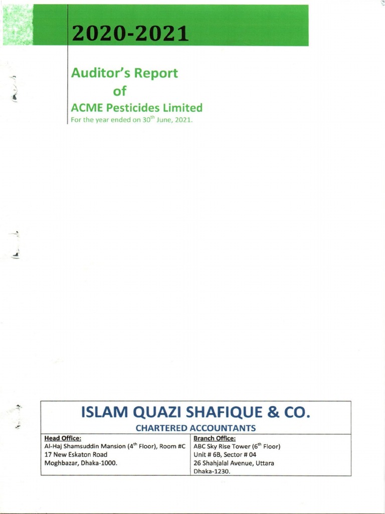 Audit Report 2020 2021 | PDF