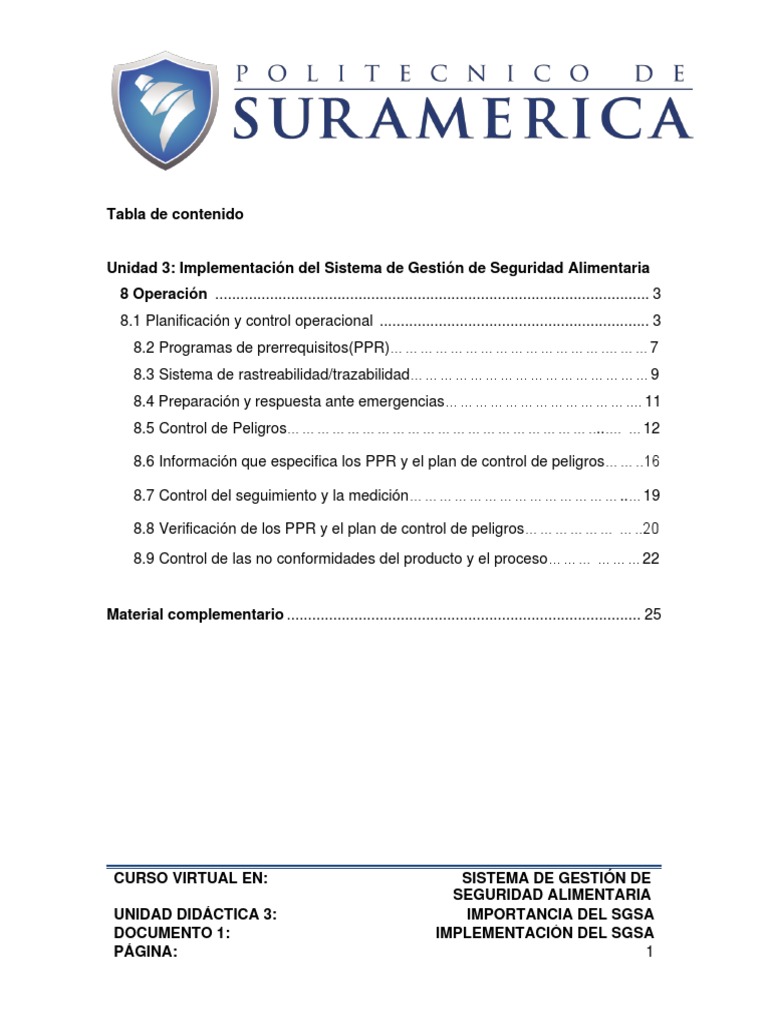 Modulo 3-Implementar El Sgsa | PDF | Análisis de Riesgo y Puntos Críticos de Control | Seguridad ...