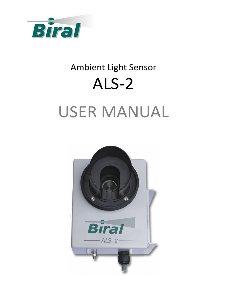 Luminancímetro ALS2 User Manual 106134 02C | PDF | Thermometer | Analog ...