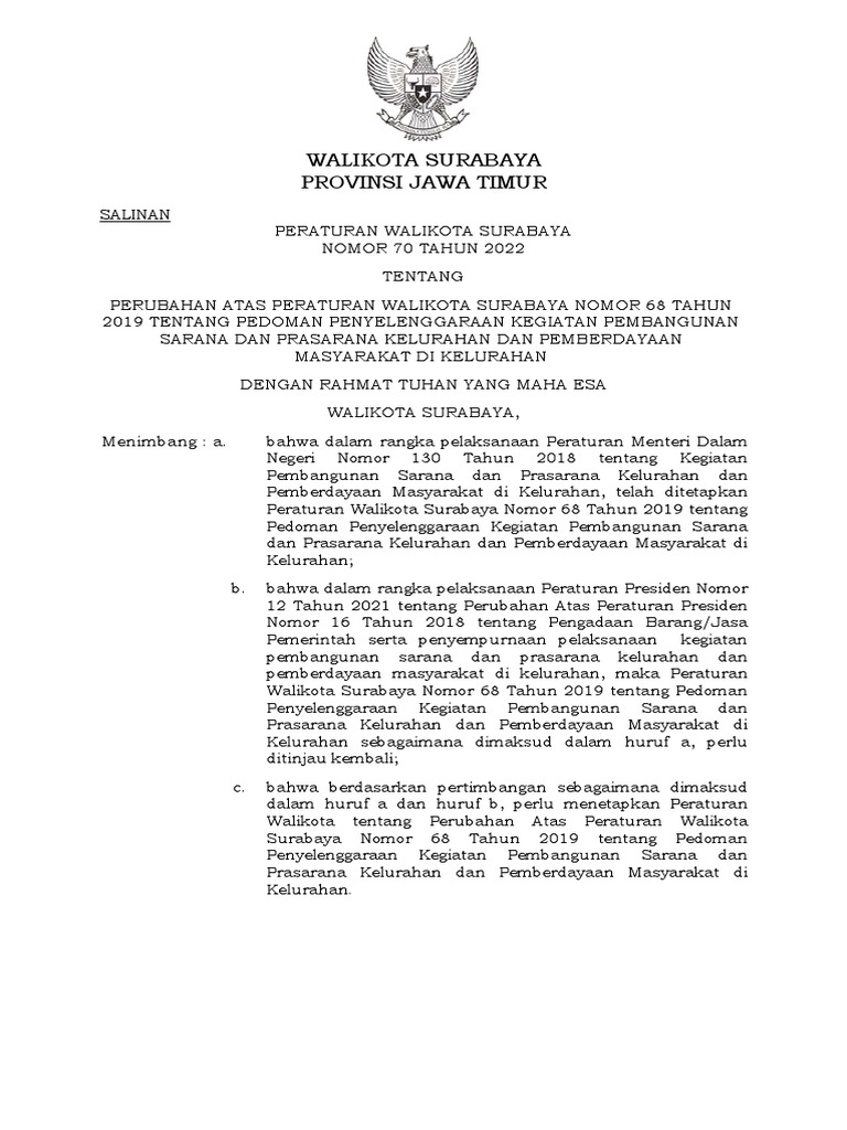 4164 Perwali 70-2022 | PDF