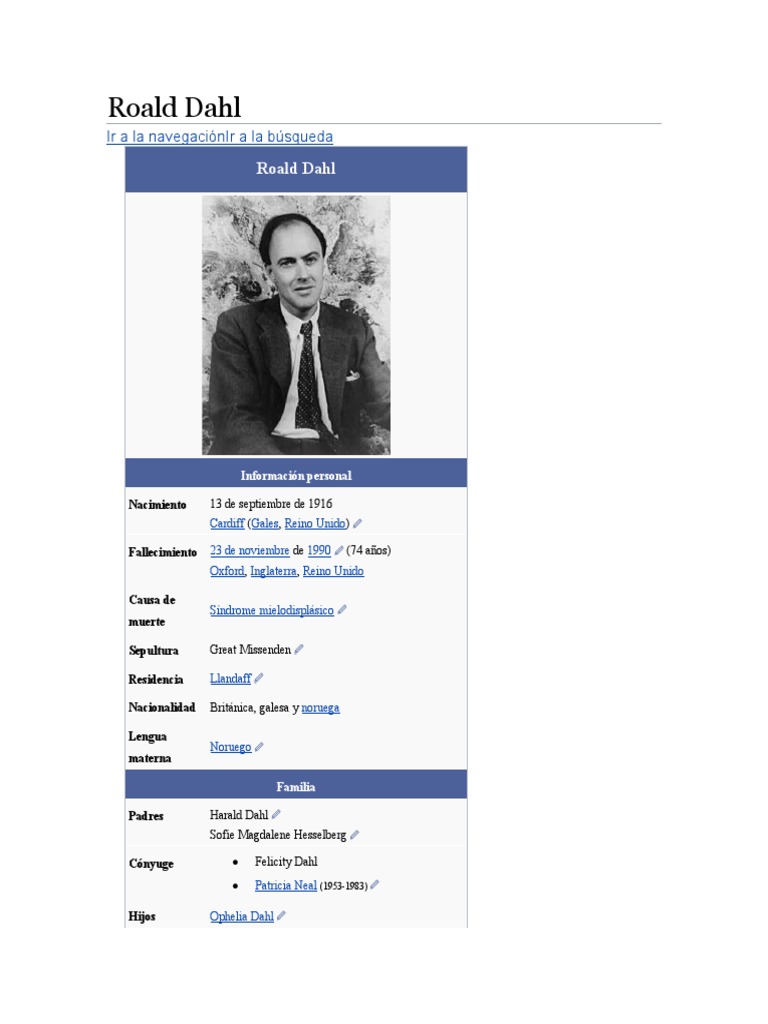 Roald Dahl | PDF