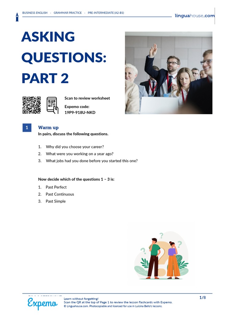 Asking Questions Part 2 | PDF | Question | Languages