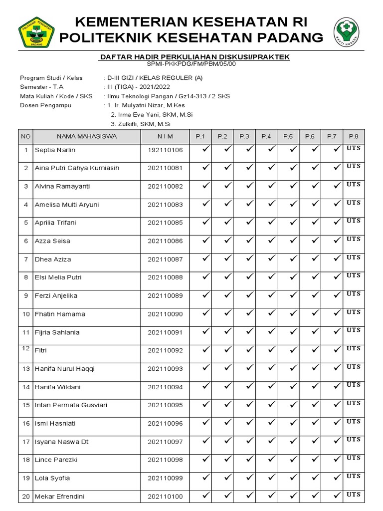 ABSEN TK 2A d3 GZ PRAKTEK, DISKUSI ITP P1-P8-halaman-11-12-dikonversi | PDF