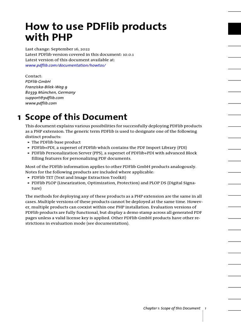 Pdflib In Php Howto Pdf Php Library Computing 9957
