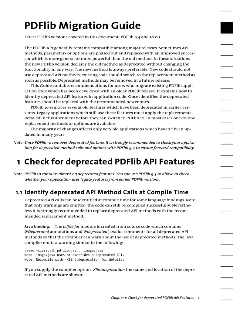PDFlib Migration Guide | PDF | Java (Programming Language) | Php